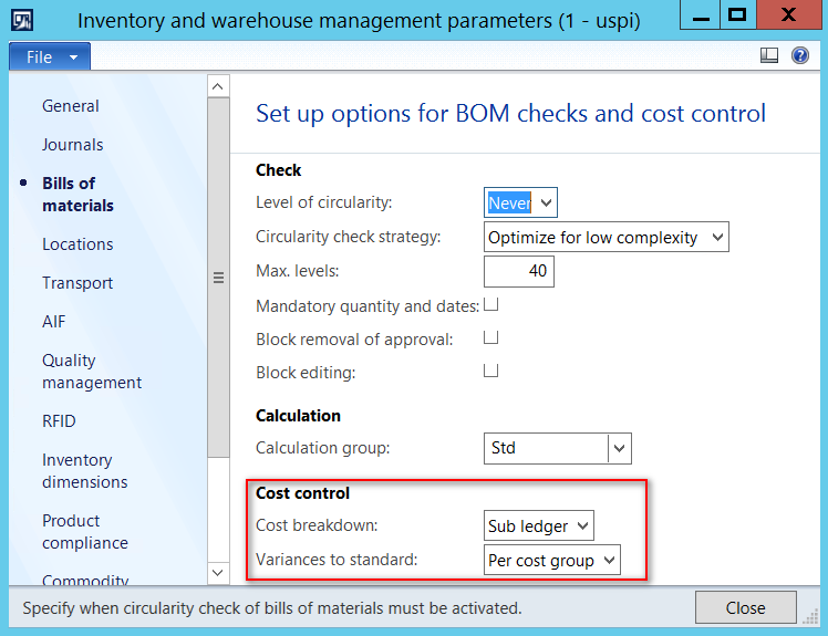 How to set up standard costing in AX 2012. Steps to follow for direct ...